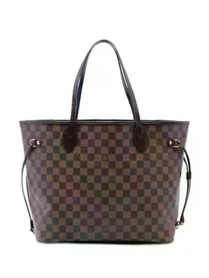 LOUIS VUITTON Damier Ebene Neverfull Mm Tote Bag - Brown