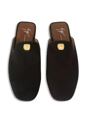 GIUSEPPE ZANOTTI Suede Seal Slippers
