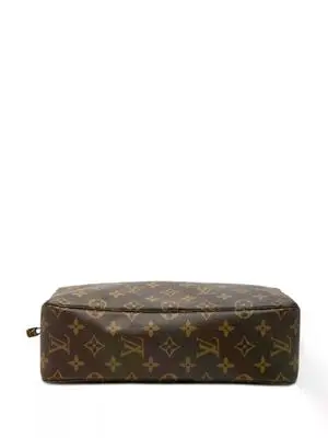 LOUIS VUITTON Monogram Trousse Toilette 28 Clutch Bag - Brown