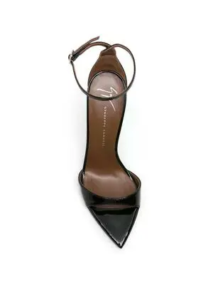 GIUSEPPE ZANOTTI Patent Leather Pointed Sandals