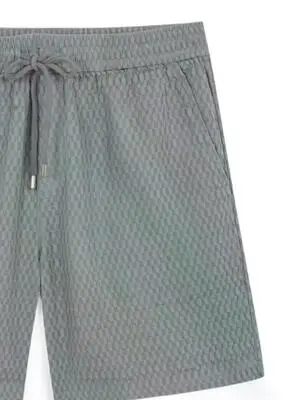 NOWADAYS Drawstring Patterned Shorts - Grey