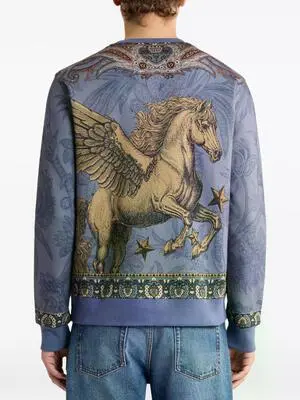 Etro Cotton-blend Sweatshirt With Pegaso Print