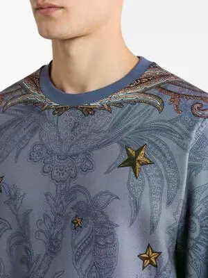 Etro Cotton-blend Sweatshirt With Pegaso Print