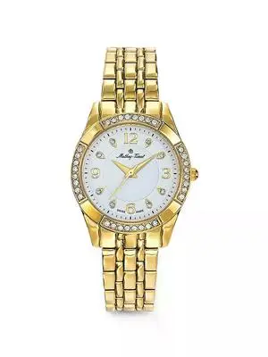MATHEY TISSOT Classic Crystal-embellished Watch - White