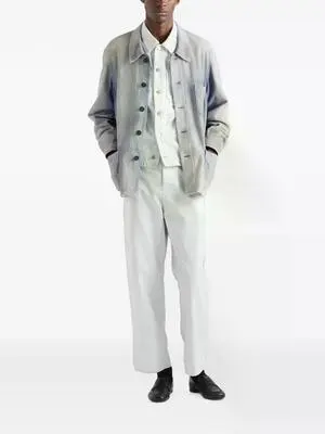 Prada Distressed Suede Caban Jacket
