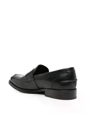 VELA SHOP Leather Penny-slot Loafers