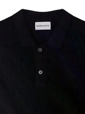 NOWADAYS Waffle-knit Polo Shirt