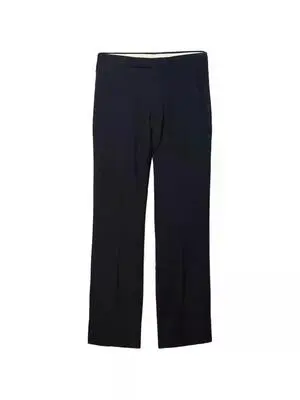 Prada Wool And Mohair Wide-leg Tailored Pants - Blue