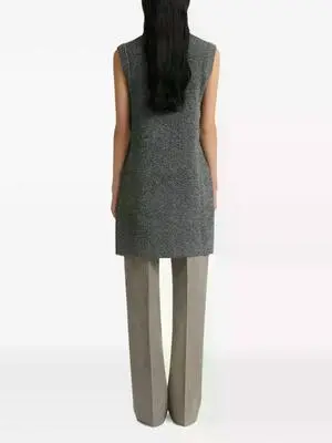Marni Gray Wool Lurex Mini Dress