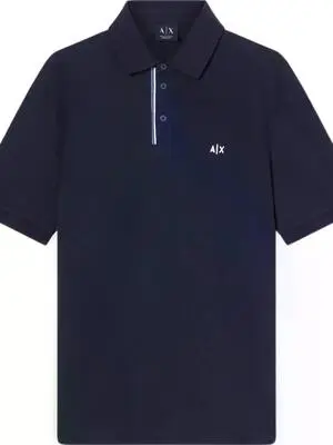 Armani Exchange Logo-print Piqué Polo Shirt
