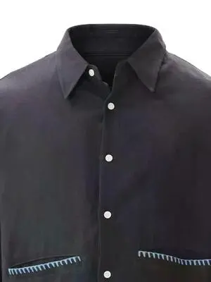 Estudio Niksen Dark Embroidery Detail Drawstring Shirt