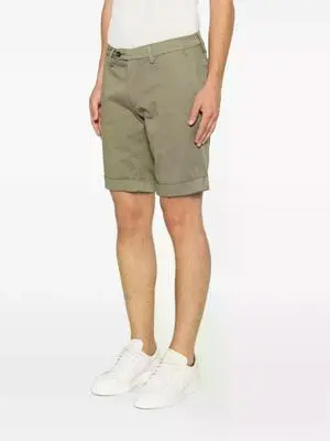VELA SHOP Turn-up Cuff Belt-loop Shorts