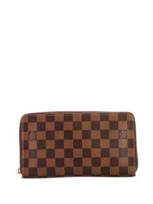 LOUIS VUITTON Zippy Organizer Damier Small Wallets - Brown