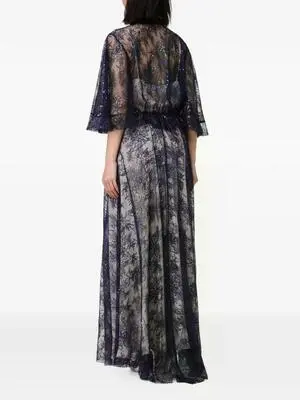 Alberta Ferretti Sequin-embellished Lace Maxi Dress