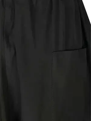 MIZUIRO IND Tapered-leg Elasticated-hem Trousers - Black