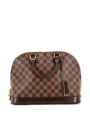 LOUIS VUITTON Alma Handbag Damier Pm Satchel - Brown