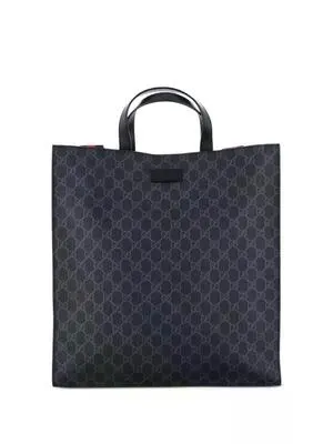 Gucci Convertible Soft Open Gg Coated Canvas Tall Tote Bag