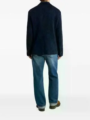 Etro Single-breasted Wool-blend Jacquard Jacket With Arnica-motif
