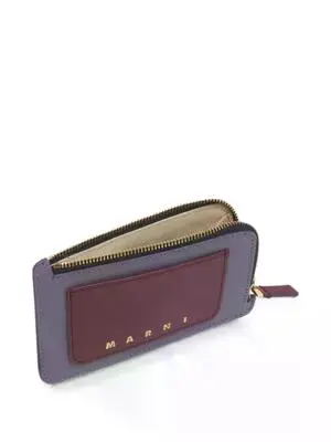 Marni Trunk Saffiano-leather Cardholder