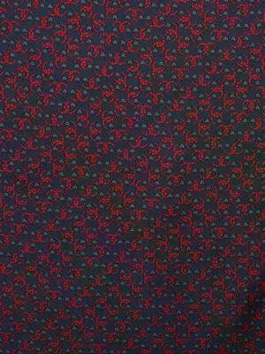 Hermès Horseshoe-print Pocket Square