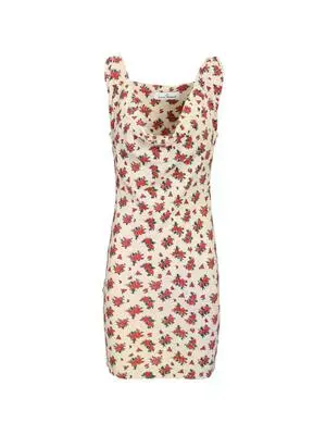 VIVIENNE WESTWOOD Anna Floral-print Dress - Neutrals