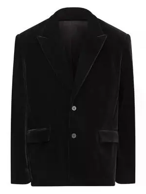 LGN LOUIS GABRIEL NOUCHI Velvet Single-breasted Blazer