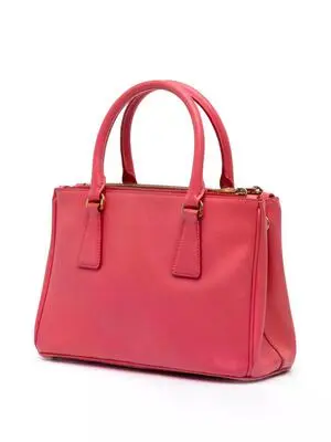 Prada Saffiano Lux Galleria Double Zip Satchel
