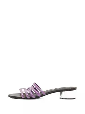 FERRAGAMO Gancini Leather Sandals