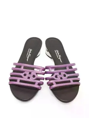 FERRAGAMO Gancini Leather Sandals