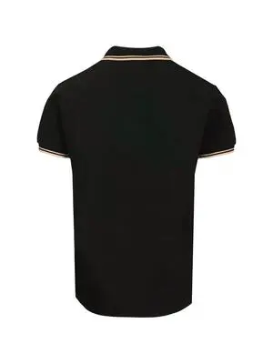 VIVIENNE WESTWOOD Orb-embroidered Tipped Polo Shirt - Black