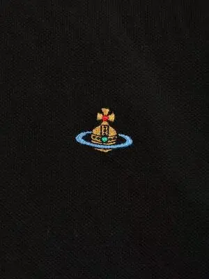VIVIENNE WESTWOOD Orb-embroidered Tipped Polo Shirt