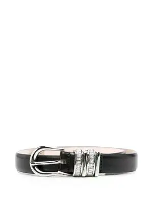 DEHANCHE Hollyhock Crystal-embellished Belt - Black