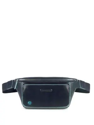PIQUADRO Leather Belt Bag - Blue