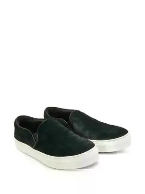 Celine Calf Hair Slip-on Sneakers - Green