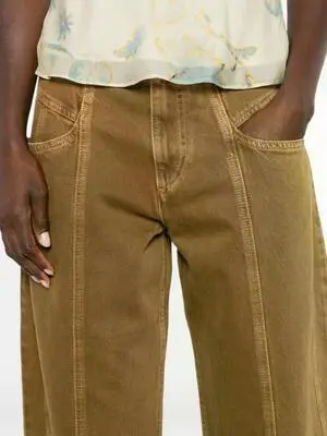 Isabel Marant Étoile Leja Seam-detail Tapered Jeans