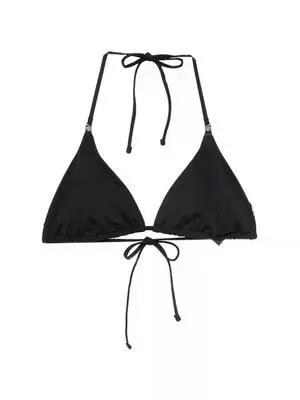 Tory Burch Logo Plaque Triangle Bikini Top