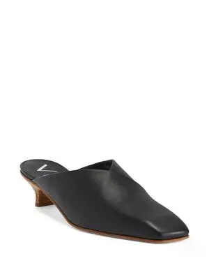 GIUSEPPE ZANOTTI Square-toe Leather Mules