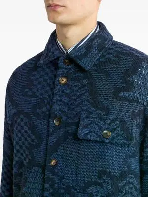 Etro Patterned Wool-blend Overshirt Jacket