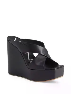 GIUSEPPE ZANOTTI Leather Wedge Sandals