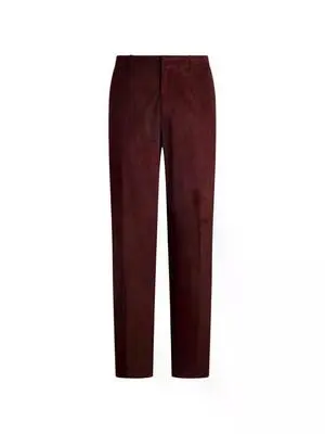 Etro Stretch-cotton Corduroy Trousers - Red
