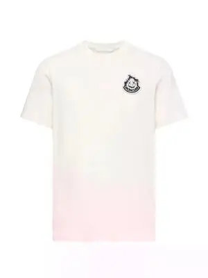 Moncler Logo Cotton T-shirt Neutrals