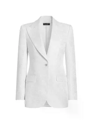 Dolce & Gabbana Single-breasted Brocade Turlington Jacket