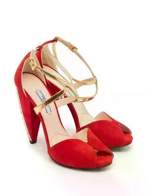 Prada Crystal-embellished Ankle-strap Sandals