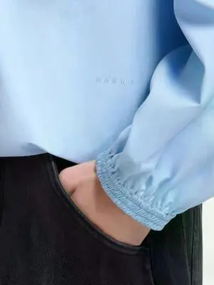 Marni Funnel-neck Cotton Shirt