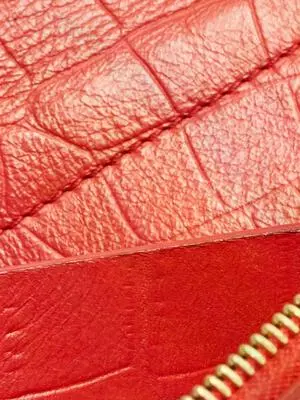 Roberto Cavalli Croc-embossed Leather Tote Bag