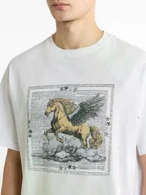 Etro Cotton-jersey T-shirt With Placed Pegaso-print