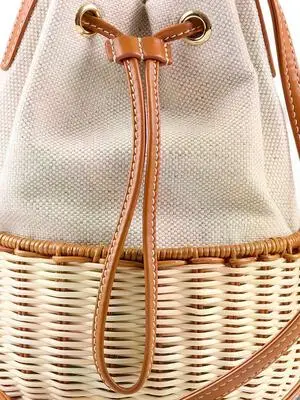 Rodo Adria Wicker Bucket Bag