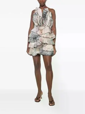Aje Cleo Ruffled Mini Dress