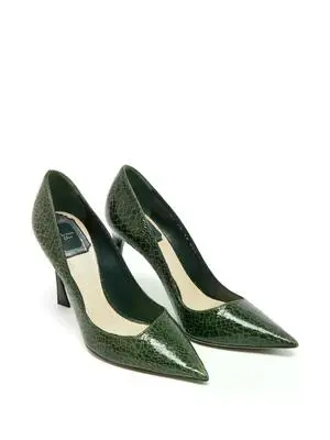 Dior Cherie Pointed-toe Heeled Pumps - Green