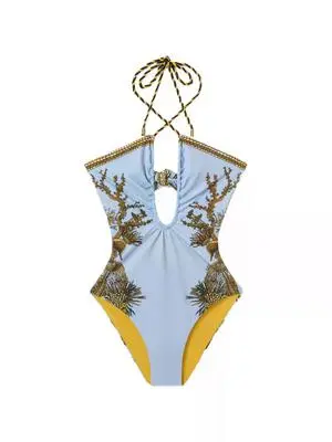 La DoubleJ Oceania Placée Swim Shorts - Blue